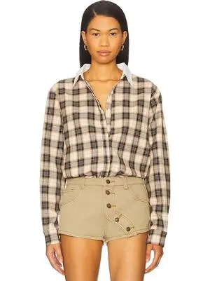 Lioness Vacanza Shirt - Cool Chocolate Plaid