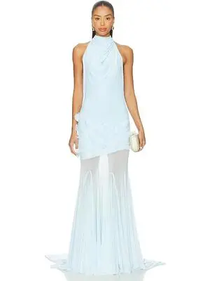 DEME BY GABRIELLA Celeste Gown - Baby Blue