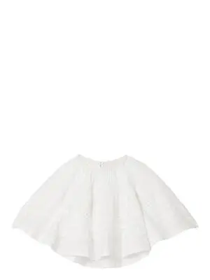 MARANT ETOILE Dilama Crochet-trimmed Broderie Anglaise Organic Cotton-voile Blouse - White
