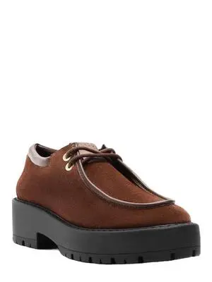 Schutz Cia Platform Loafer - Root Brown