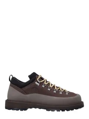 Diemme Diemme Lace-Up Ankle Boots In Mesh With Padded Ankle And Rubber Sole Brown