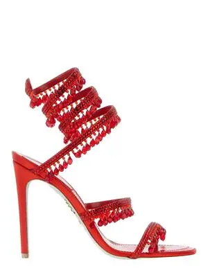 Rene Caovilla Heeled Sandal Red