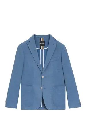 BOSS Stretch-cloth Blazer - Blue