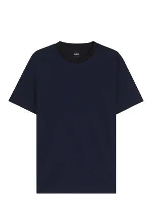 BOSS Mercerised Cotton T-shirt - Blue