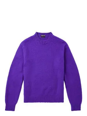 TOM FORD Brushed-cashmere Sweater - Purple