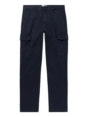 MR P. Samuel Slim-Fit Straight-Leg Organic Cotton-Twill Cargo Trousers