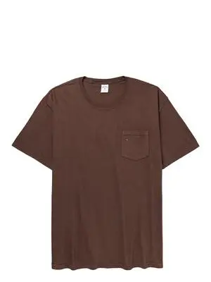 NOAH Core Logo-print Cotton-jersey T-shirt - Brown