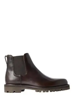 Mr P. Ollie Leather Chelsea Boots - Brown