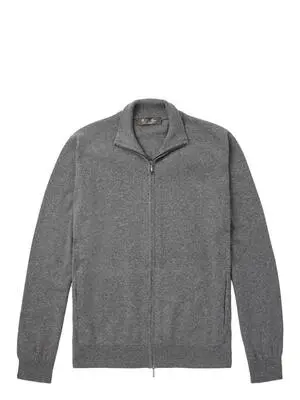 Loro Piana Cashmere Zip-up Sweater - Gray