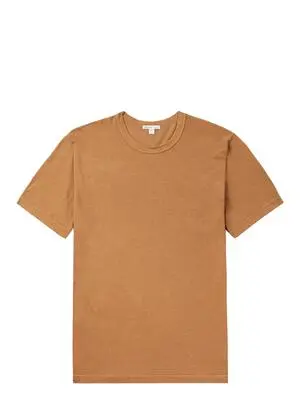 JAMES PERSE Combed Cotton-jersey T-shirt - Brown