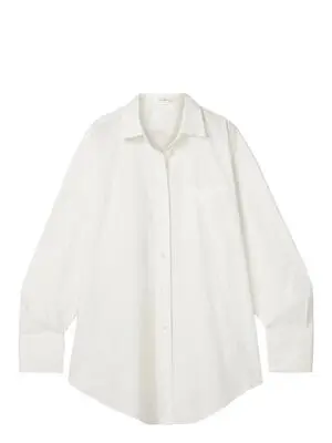 THE ROW Ment Oversized Cotton-poplin Shirt - White