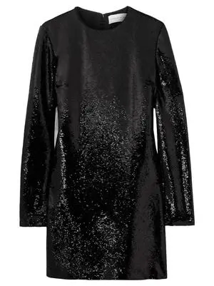 Veronica De Piante Franklin Sequined Crepe Mini Dress - Black