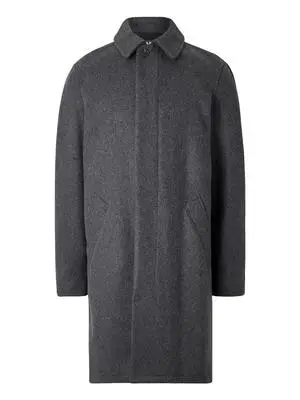 A.p.c. Auster Brushed Wool-blend Coat - Gray
