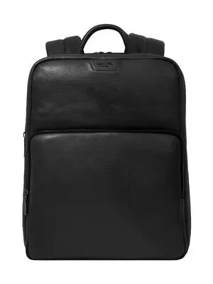 LANCEL Leather Expandable Backpack - Black
