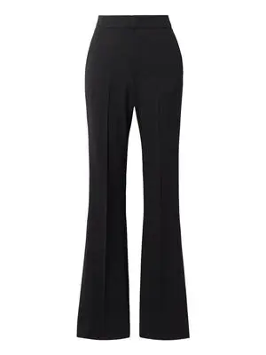 Sasuphi Slim-fit Flared Twill Pants - Black