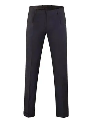 MOORER Pleated Tailored Trousers - Blue