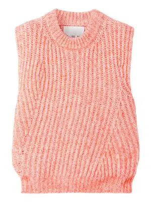 Sasuphi Ribbed Wool-blend Vest - Orange
