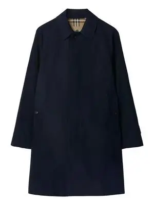 Burberry Camden Raglan-sleeve Coat - Blue