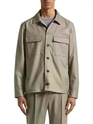 Peserico Double-pocket Button-front Jacket - Neutrals