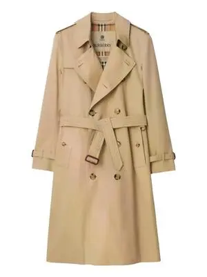 Burberry Belted Double-breasted Trench Coat - Neutrals
