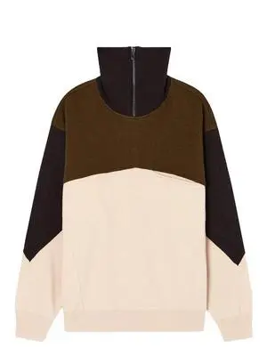 Emporio Armani Mock-neck Wool Jumper - Natural