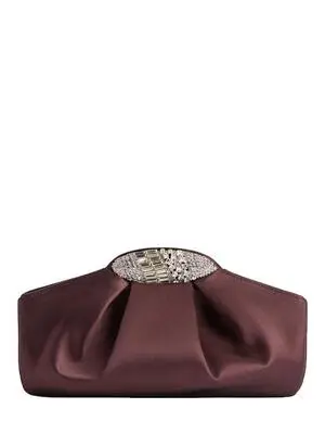 GIUSEPPE ZANOTTI Silk Clutch Bag - Purple