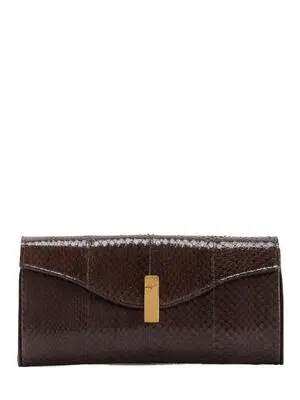 GIUSEPPE ZANOTTI Flutie Snakeskin Clutch