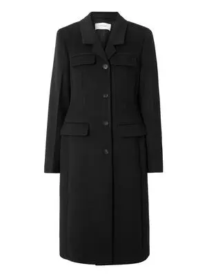 FERRAGAMO Wool And Cashmere-blend Coat - Black