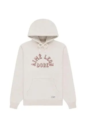 Aimé Leon Dore Collegiate Logo Hoodie - Cream