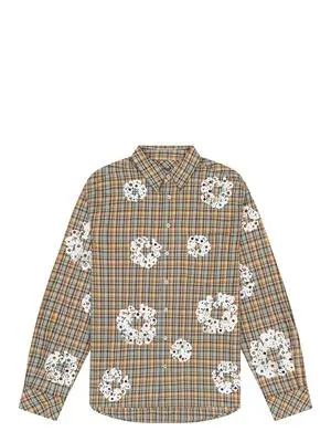 DENIM TEARS Cotton Wreath Western Button Up - Tan