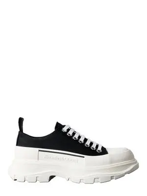 Alexander McQueen Tread Slick Exaggerated-sole Sneakers - Black