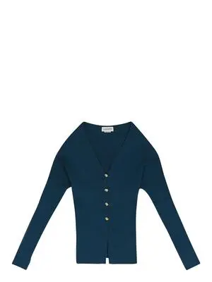 LANVIN Open Shoulder Cardigan