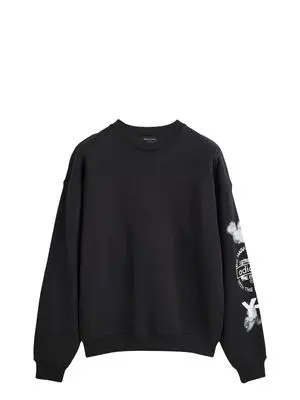 Y3 Graphic Crewneck Sweatshirt - Black