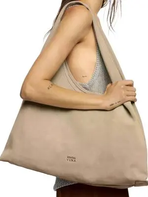 Bimba Y Lola Maxi Paper Bag Shoulder Bag - Neutrals