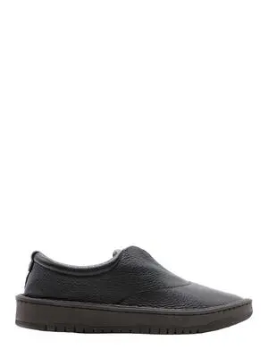Giorgio Armani Deerskin Slip-Ons Black