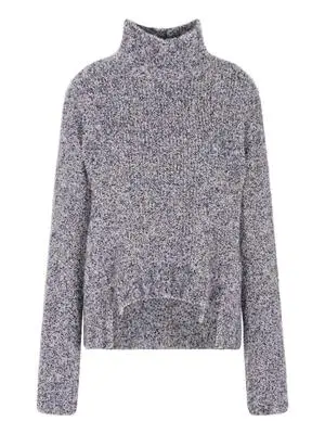 Giorgio Armani Bouclé Cashmere And Silk Jumper - Grey