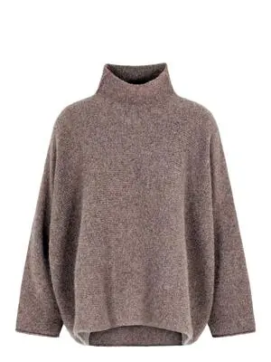 Giorgio Armani Cashmere Mock-neck Jumper - Camel