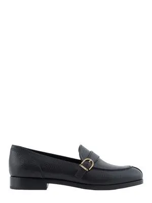 Giorgio Armani Calfskin Loafers - Black
