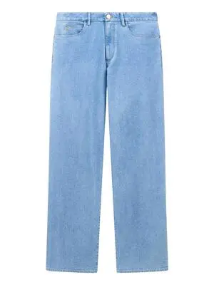 Giorgio Armani Cotton And Modal Five-pocket Trousers - Blue