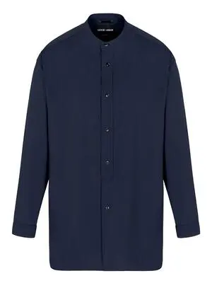 GIORGIO ARMANI Shirt Jacket In Virgin Wool Canvas