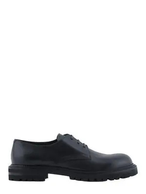 Giorgio Armani Nappa Calfskin Derby Shoes - Black