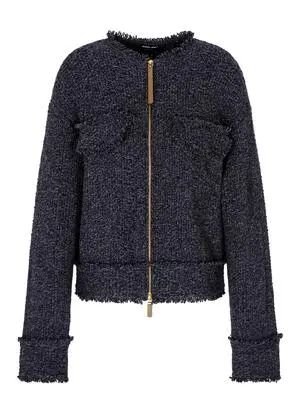 Giorgio Armani Denim Collection Zip-up Cardigan - Blue