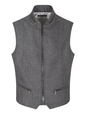 Giorgio Armani Zip-up Gilet - Grey