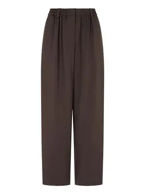 Giorgio Armani Straight Trousers In Silk Double Georgette - Patterned