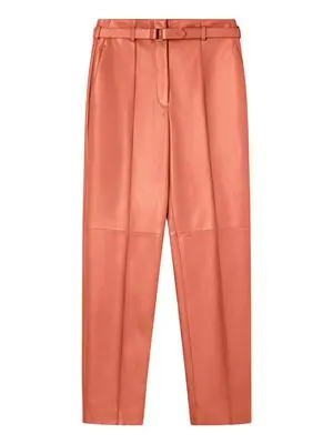 Giorgio Armani Nappa Lambskin Trousers - Orange