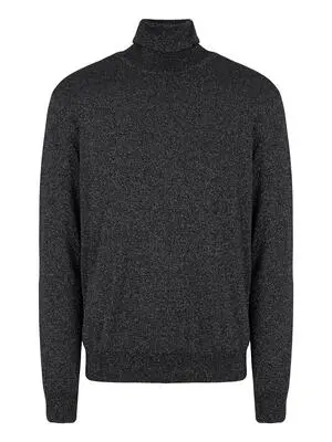 Giorgio Armani Rollneck Jumper In Cashmere, Silk And Lurex - Patterned
