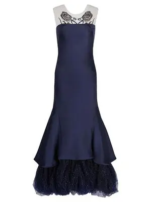 Giorgio Armani Long Bustier Dress - Patterned