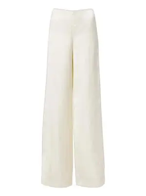 Ralph Lauren Satin Wide-leg Trousers - White
