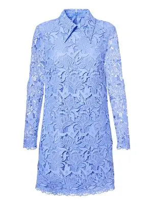 Carolina Herrera Lace Minidress - Blue
