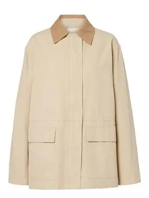 Velvet By Graham & Spencer Rosa Cotton Gabardine Jacket - Beige